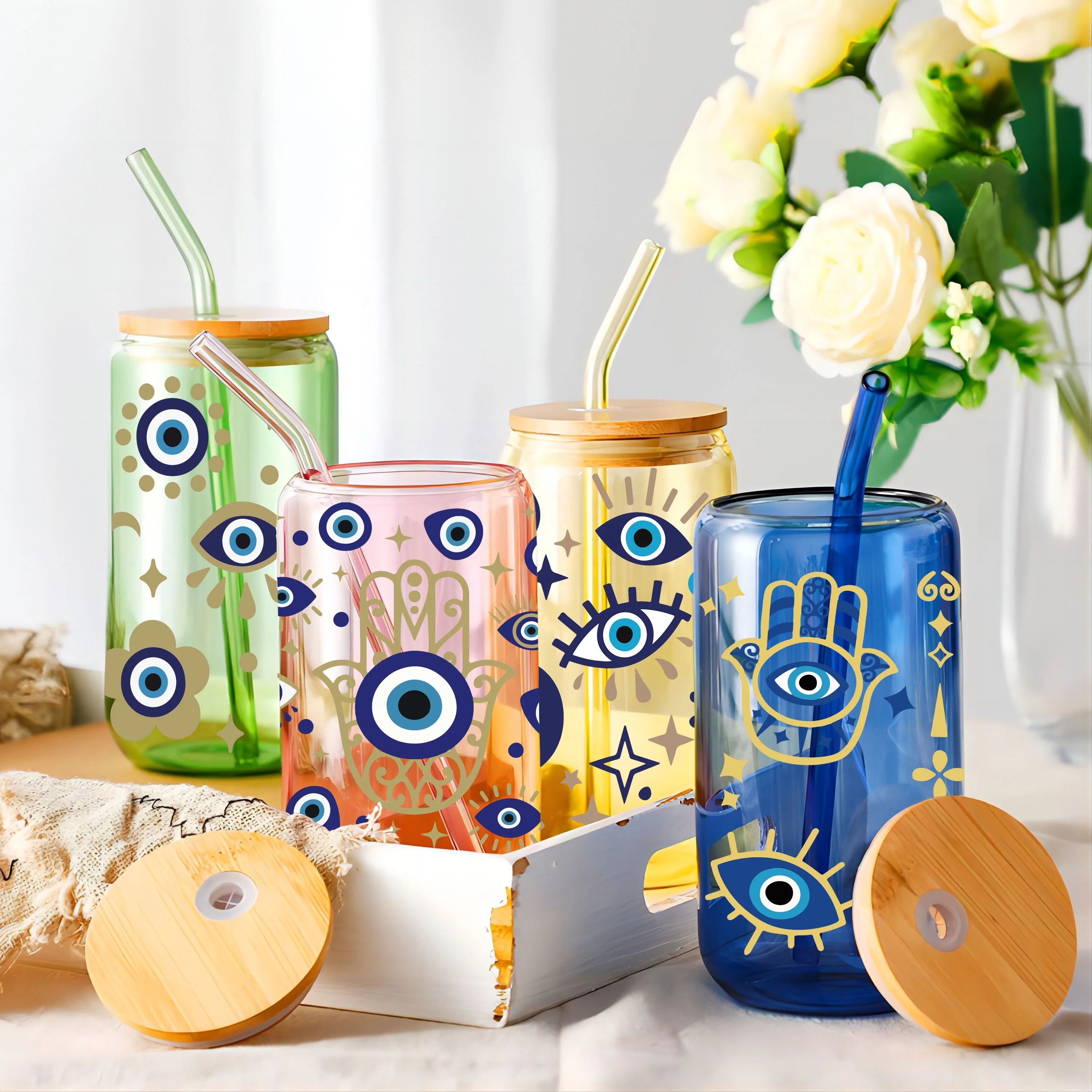 Custom Full Color Uv Dtf Cup Wraps Transfers Easy Peel Print Films ...