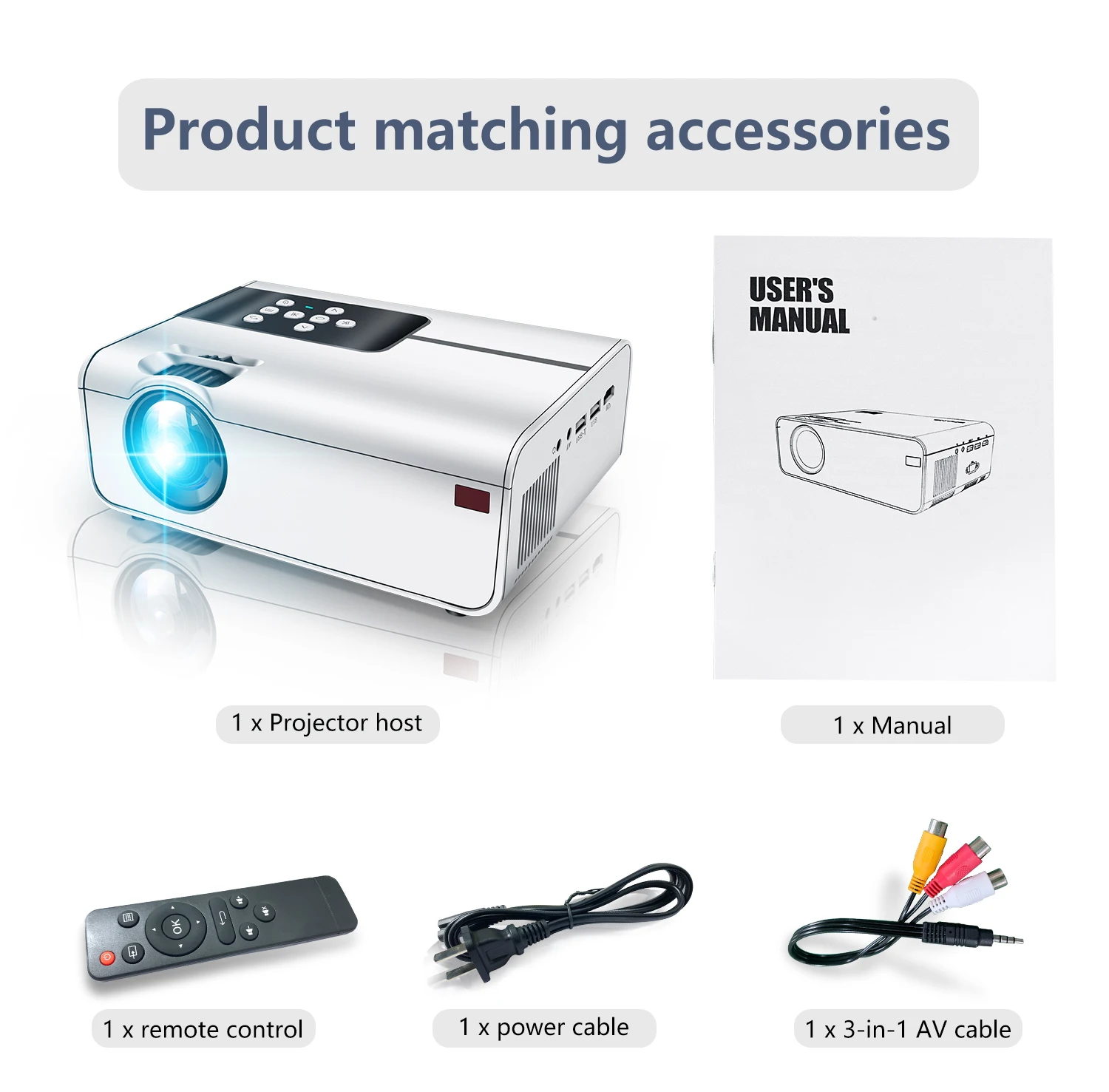 Hot Smart Projector 4k Cinema Screen Video Streaming Mirror Screen ...