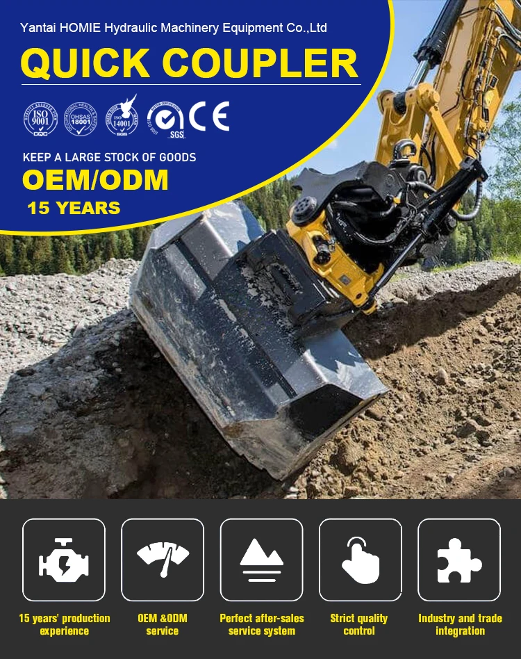 HOMIE Mechanical Quick Connect Manual Bucket Quick Coupler Hitch for ...