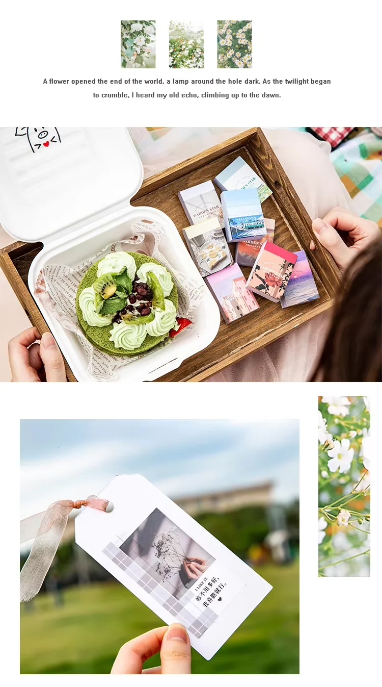 50pcs/pack Japanese Paper Stickers Garden Starlight Series Handbook DIY ...