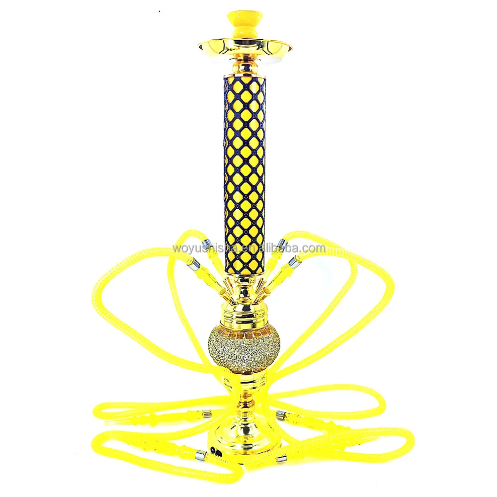 Big Hukka LED 4 Hose Shisha Smoke Bar Hookahs - Woyu
