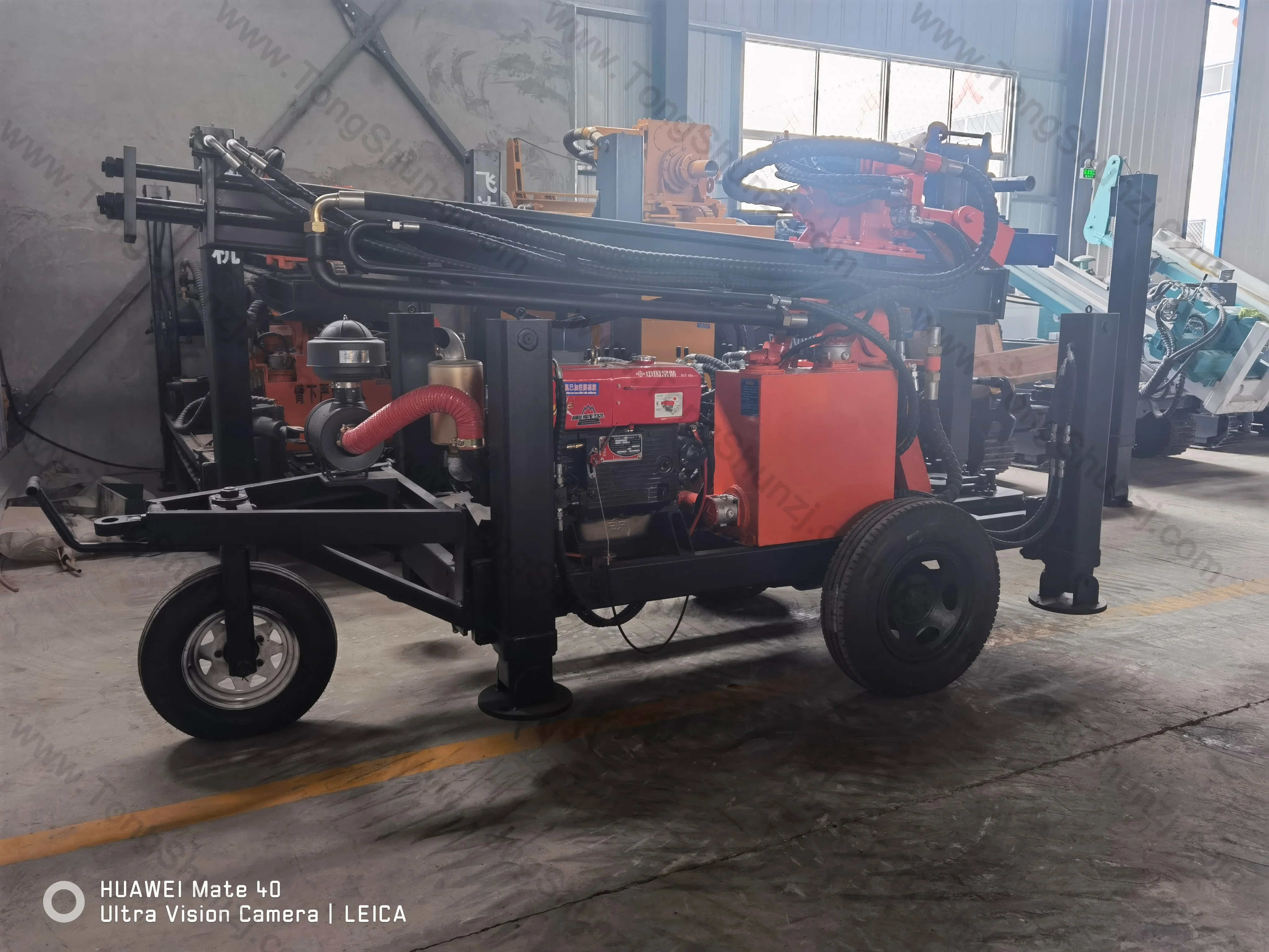 Small Water Well Mine Drilling Rig Three Wheeled Type Water Well ...
