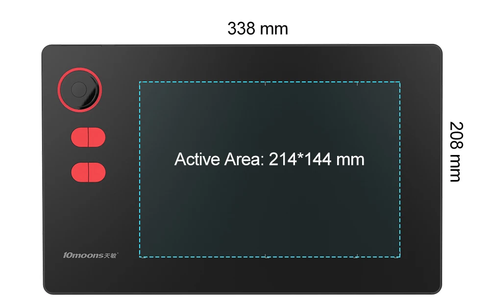 10moons G20 Digital Graphic Drawing Tablet - Precision & Control