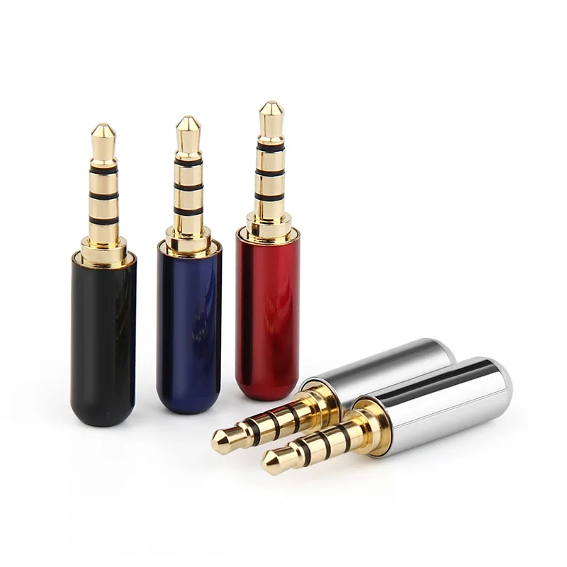 Mini 3.5mm Trrs Male Connector Plug Aux Cable Connector Headphone Cable Connector 3.5mm Jack ...