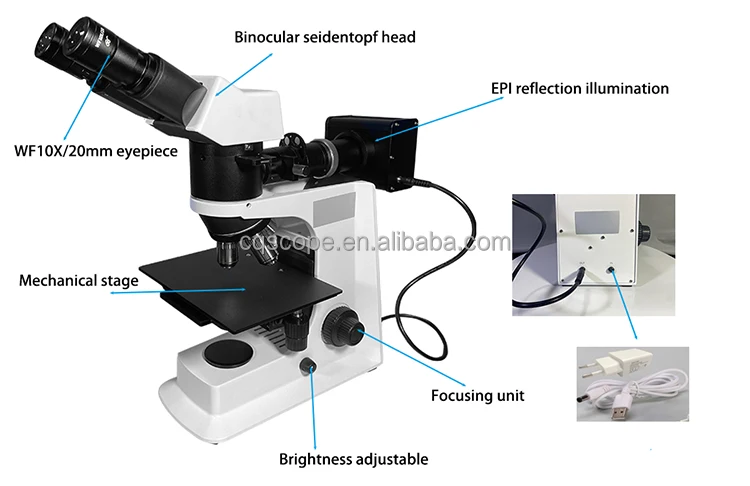 Mit200 50-1000x Reflect Metallography Binocular Metallurgical ...