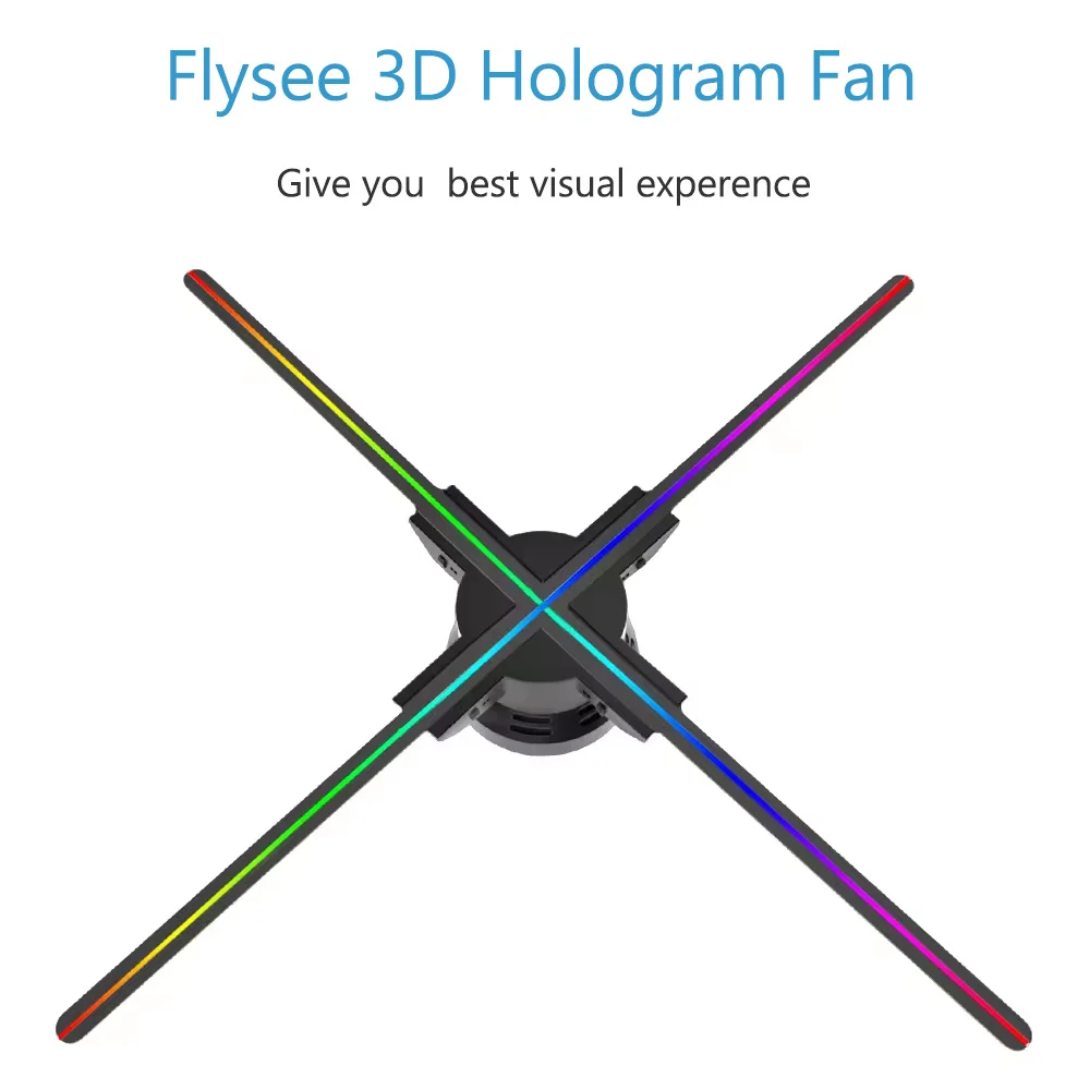 Flysee 3d Holographic Fan Display 65cm Wifi Hologram Fan Hd Led Holographic Display 3d Hologram ...