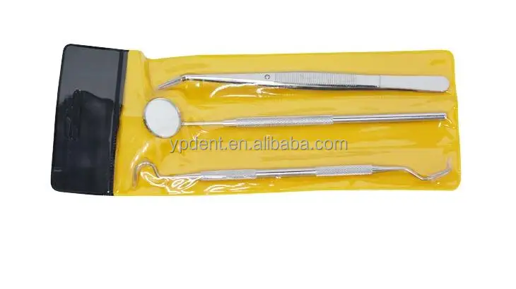 Stainless Steel Dental Tool Set Dental Instruments Kit 3 Pcs Scaler Set ...