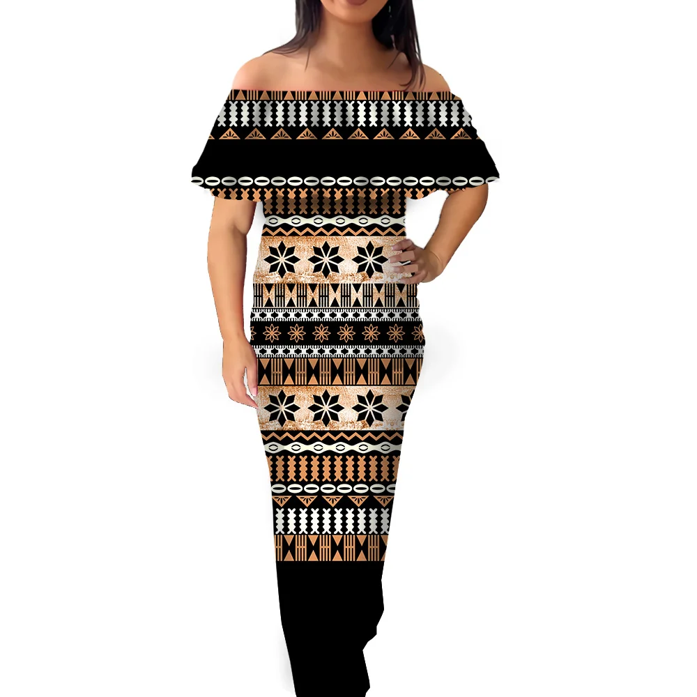 Shop Our Black Samoan Puletasi Dresses for Plus Size Women