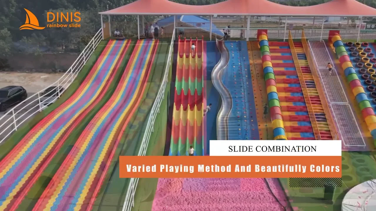 Non Electric Amusement Equipment Rainbow Rope Net Unpowered Park Rides ...