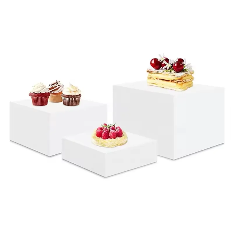 Acrylic Display Cube Risers - Perfect for Buffet Displays