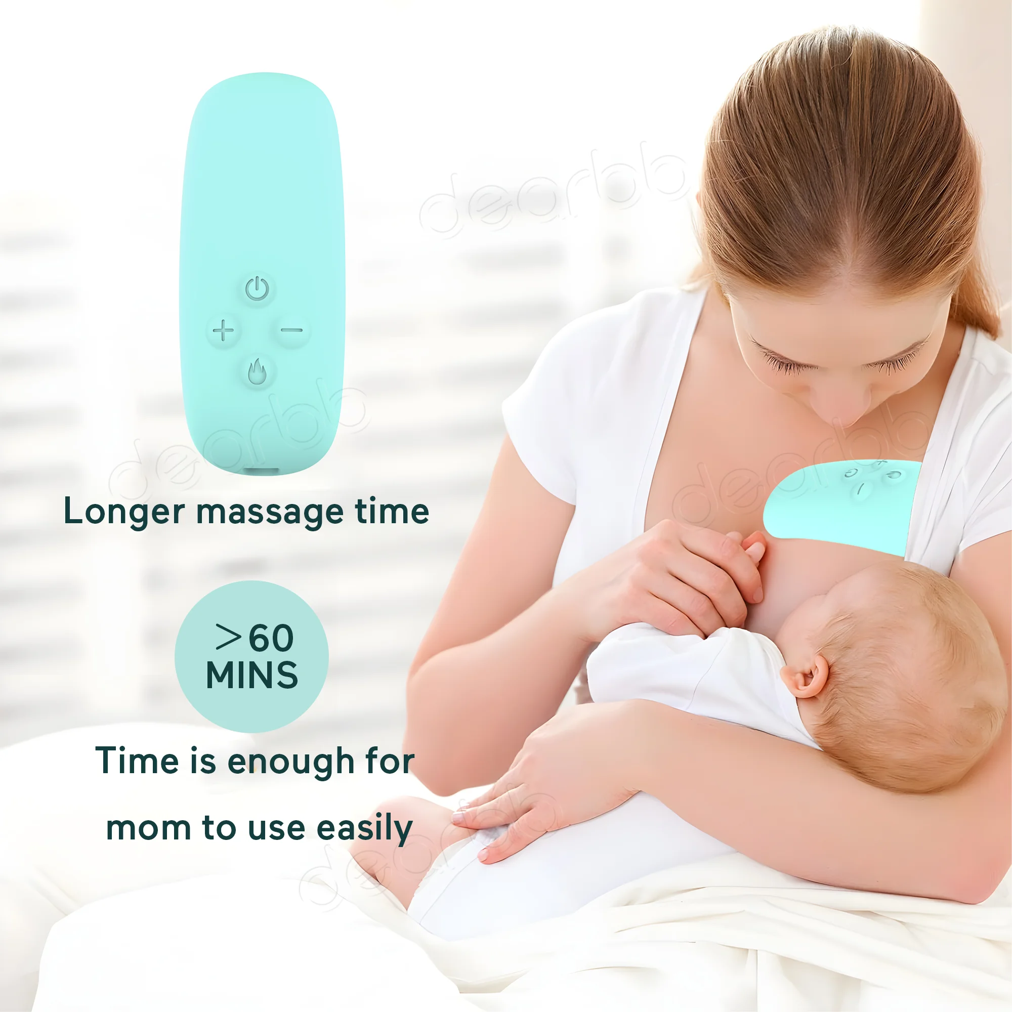 Breast Lactation Massager Relieve Clogged Ducts Improve Milk Flow ...