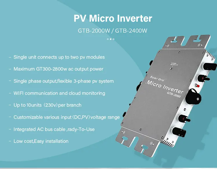 Ht Micro Inversor Solar 2000w 2400w Off Grid Micro Inverter ...
