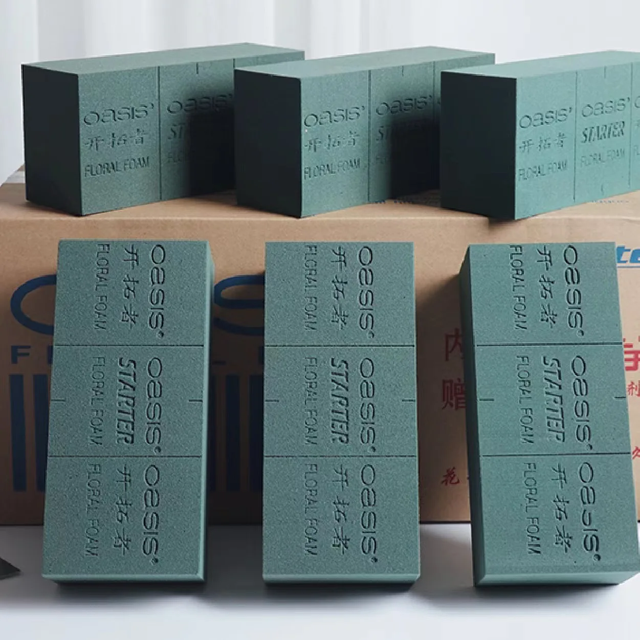 Green Plastic Foam Block For Flower Arrangements | Oem Available