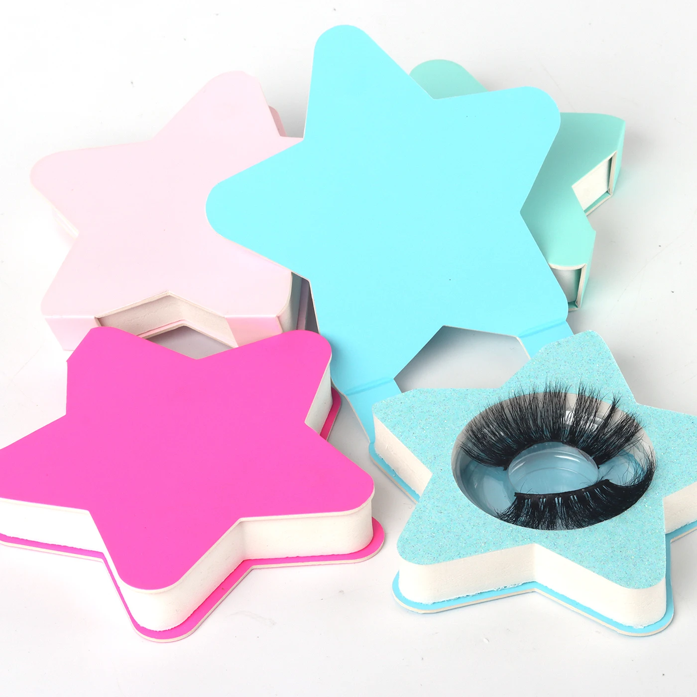 Luxury Full Eyelash Strip Lashes Customized Natural Long Mink Bulk ...