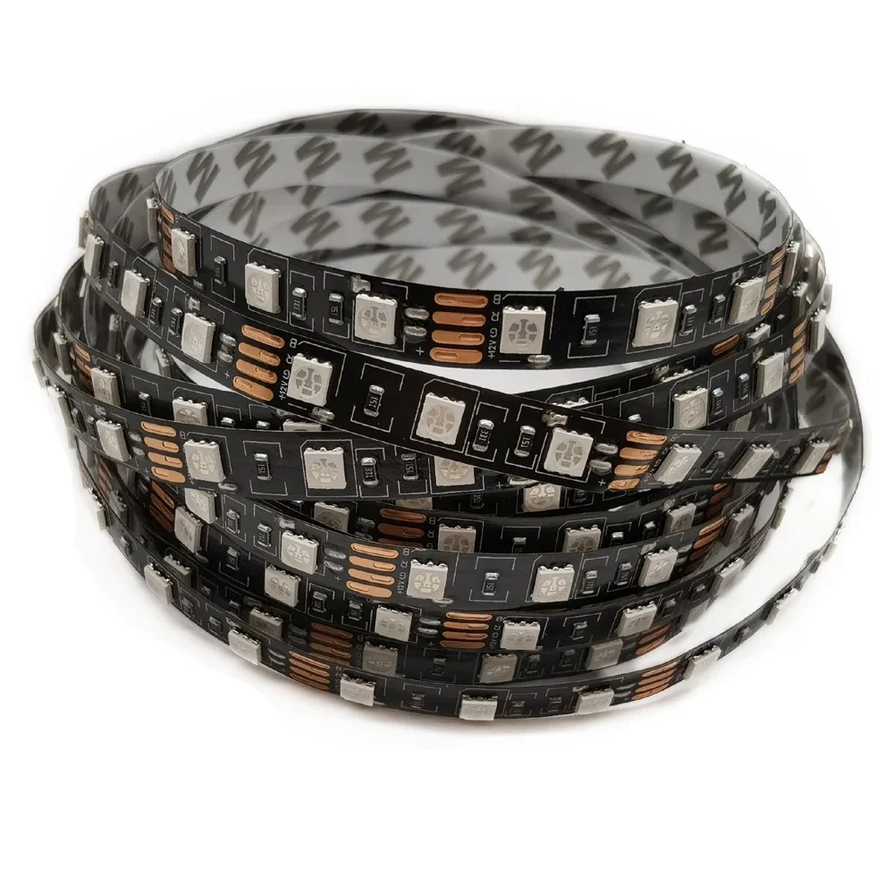 5050 RGB Flexible LED Strip Light 60LEDs/m 12V Waterproof 5m/roll Smart ...