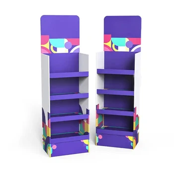 Custom Fruit And Vegetable Display Stand Cardboard Product Counter ...