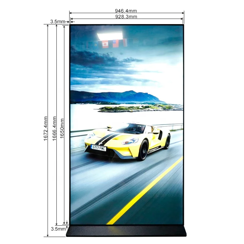 100" 85" 75" 4k Monitors Totem Led/lcd Display Smart Board Kiosk Stands ...