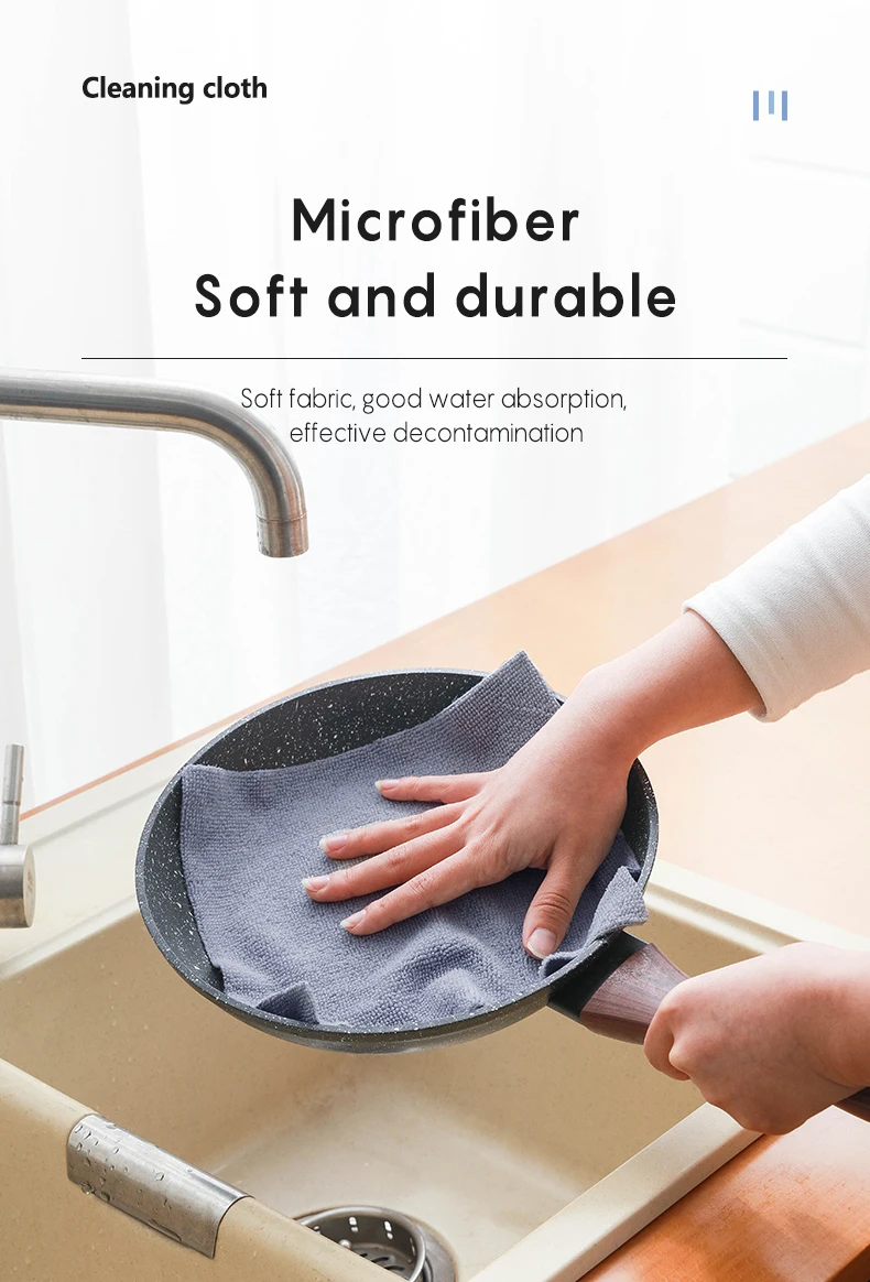 Sustainable Microfiber Cleaning Cloths - Quick Dry & Reusable