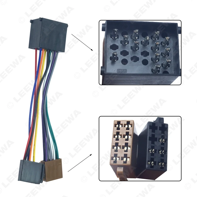 Car Radio Female Iso Adapter Wring Harness Cable For Bmw E31/e32/e34 ...