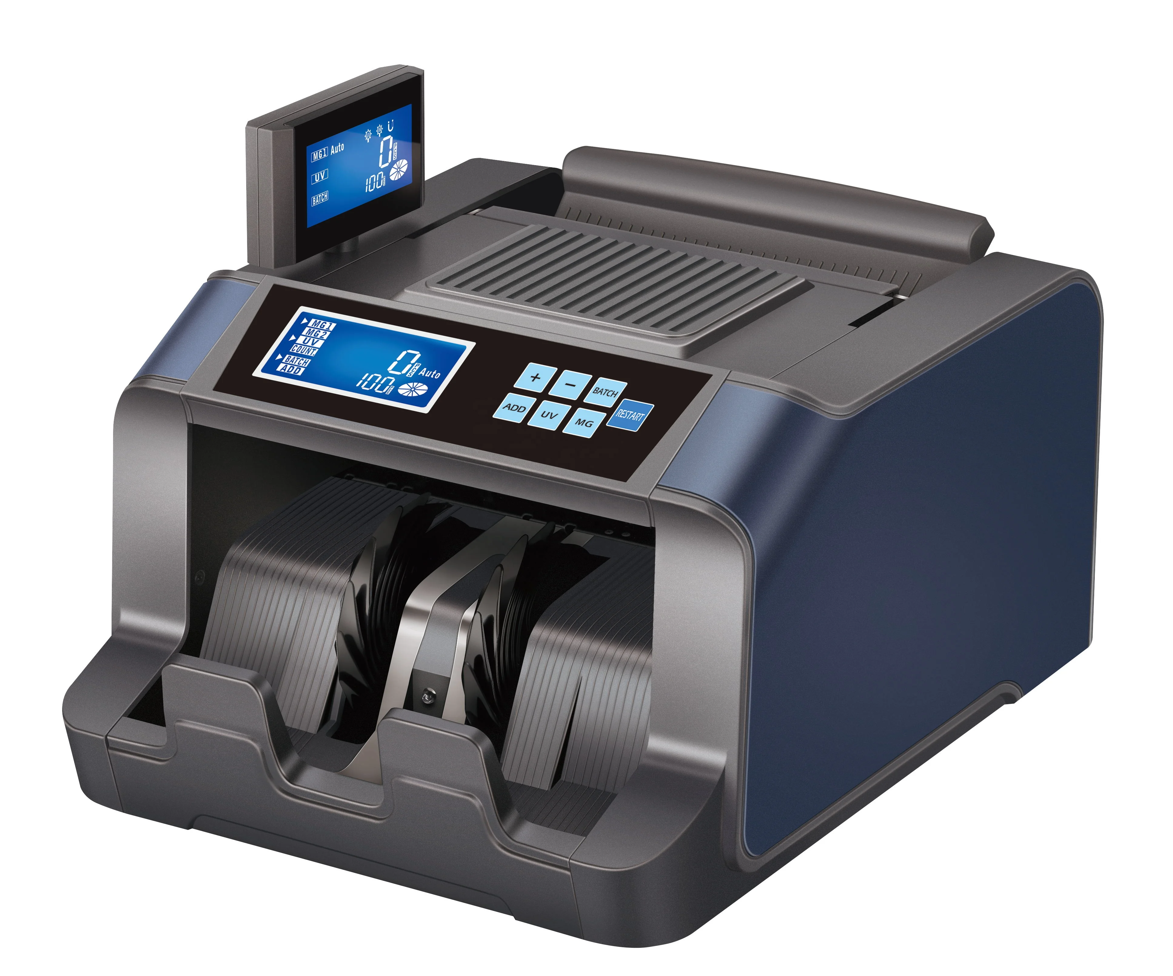 Automatic 110 220v Money Counting Machine Cash Bill Counter With Double ...