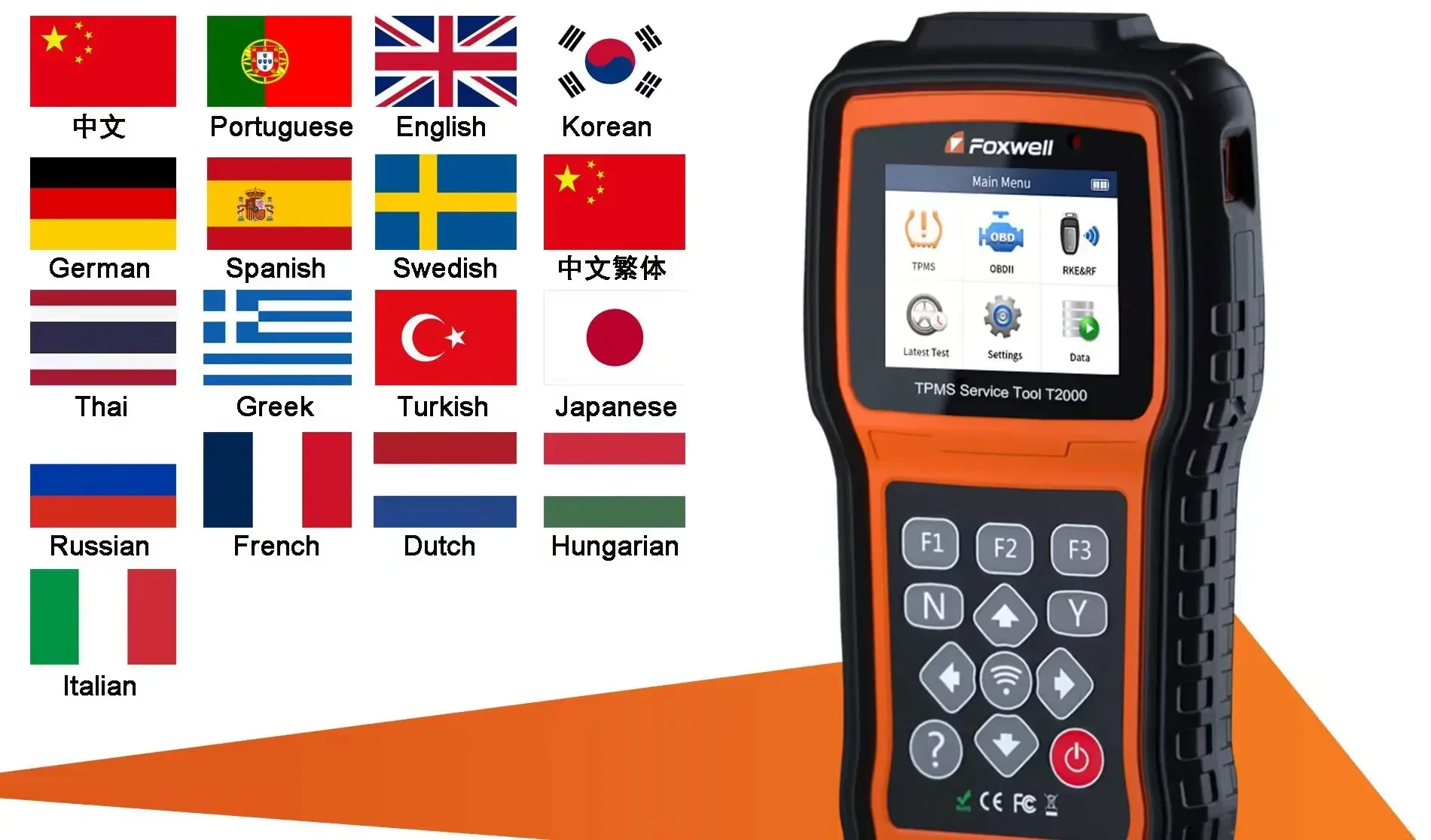 Foxwell T2000 Tpms Diagnostic And Maintenance Tool T10 Tyre Tpms ...