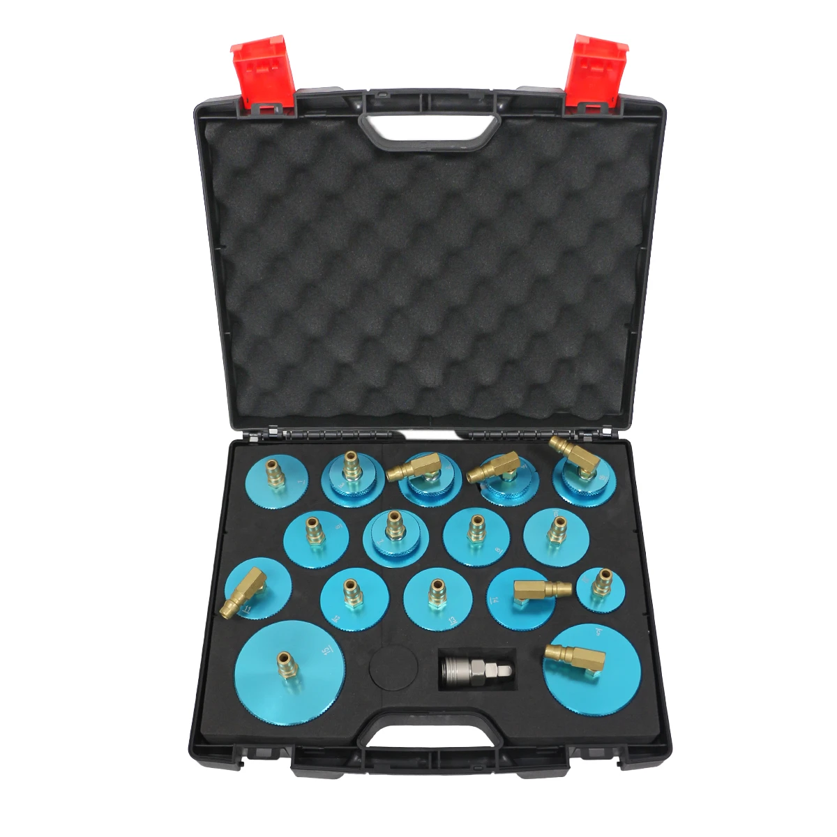 17PCS Smart Brake Fluid Changer Connector Adapter Tool Kit Aluminum ...