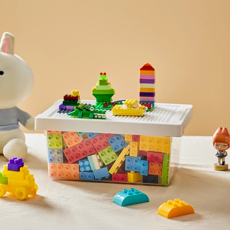 Creative Custom Building Block Storage Box Toys Organizer Kids Lego Box ...
