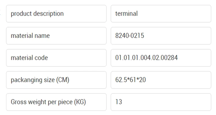 Connector 8240-0215 Connector Terminal - Buy 8240-0215,Terminal ...