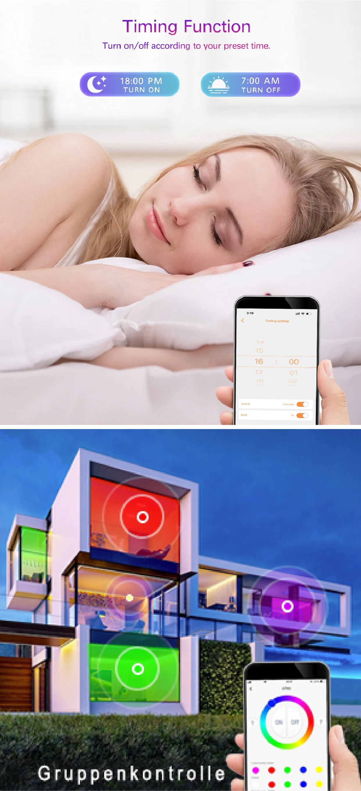 DUSKTEC Smart LED Downlights - Versatile Lighting Solutions