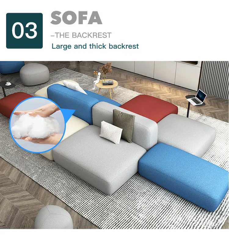 Modern Public Area Lounge Fabric Furniture Combination Reception ...