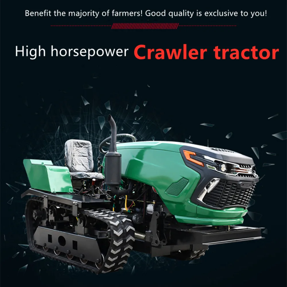 Excavator Crawler Tractor Farm Cultivator Rotary Tiller Rubber Farming ...