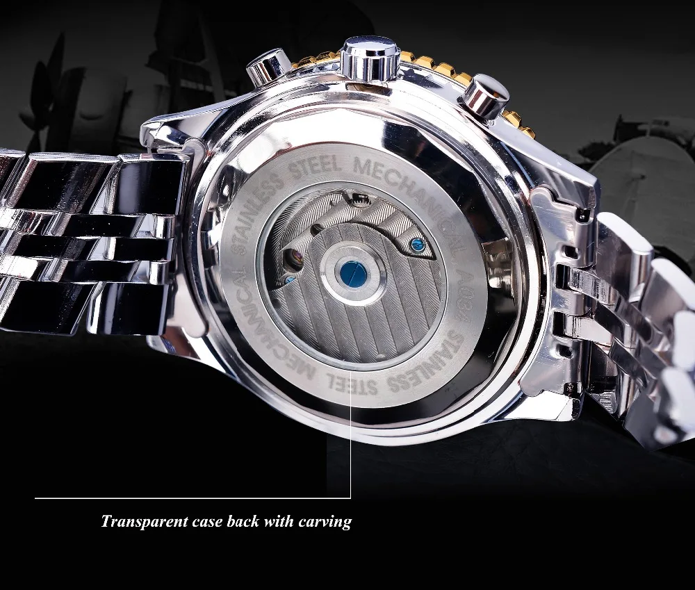 Jaragar Luxury Watch - Waterproof Stainless Steel Band