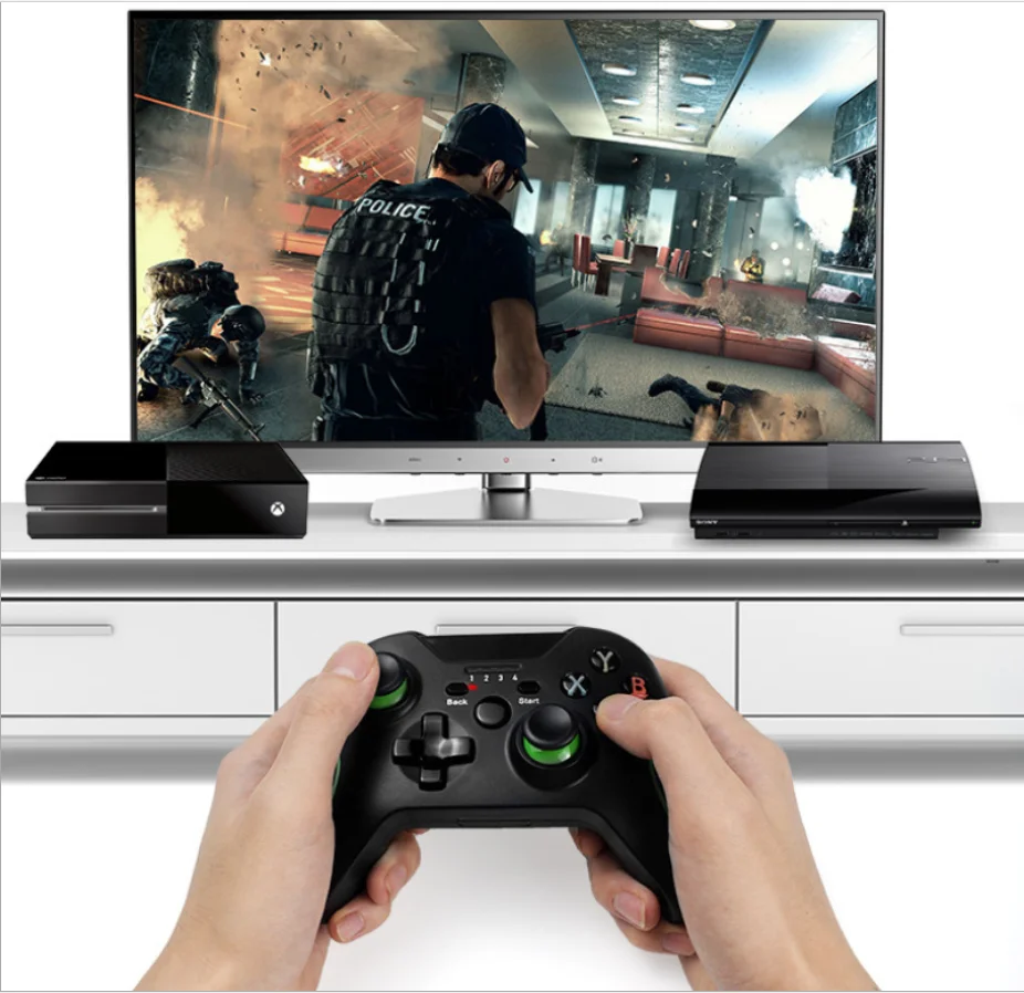 High Quality Wireless Joystick Double Shock Mando Gamepad Console Game ...