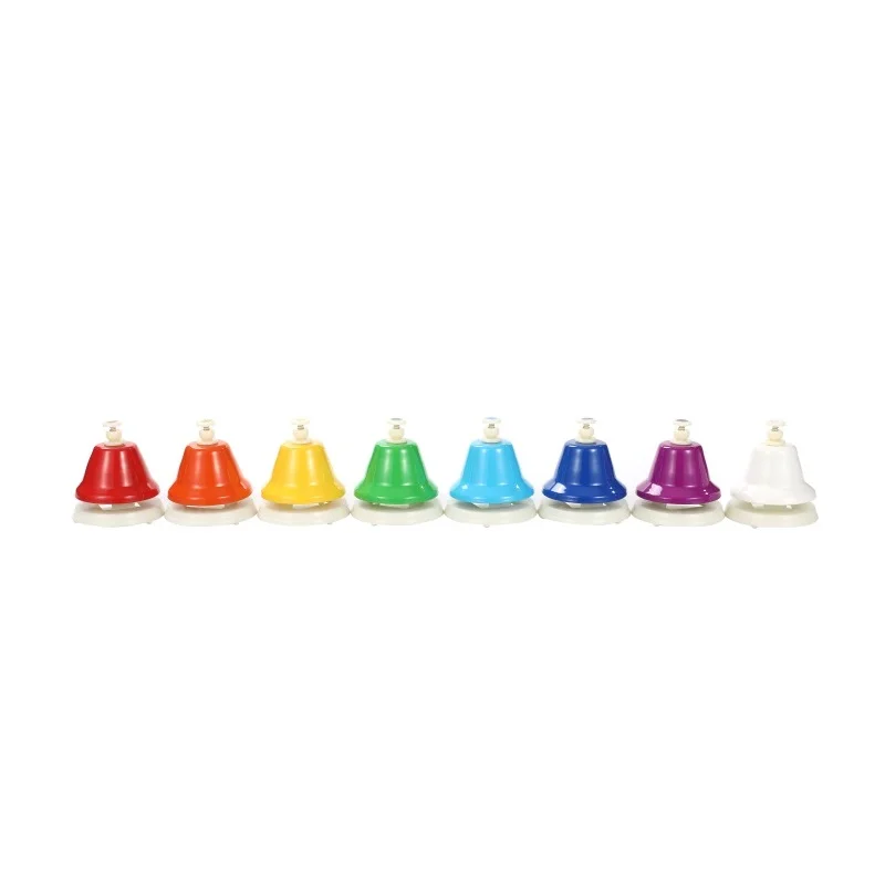 Bell Musical Instruments 8 Note Desk Bells Set for Kids