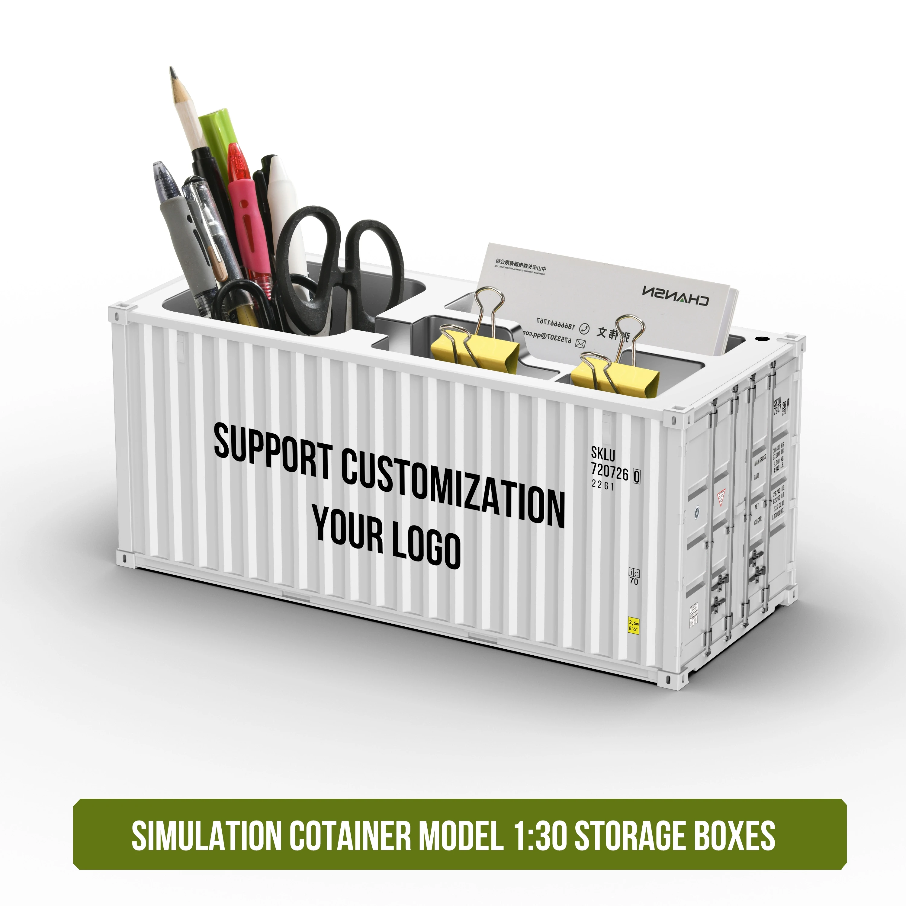 Miniature Container Model 1:30 - Eco-Friendly Plastic Crafts