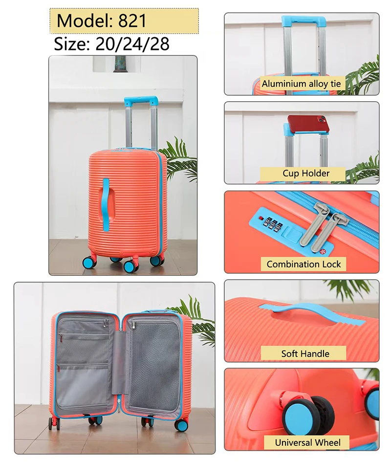 2024 New Style Different Shape Circle Suitcase for Travel