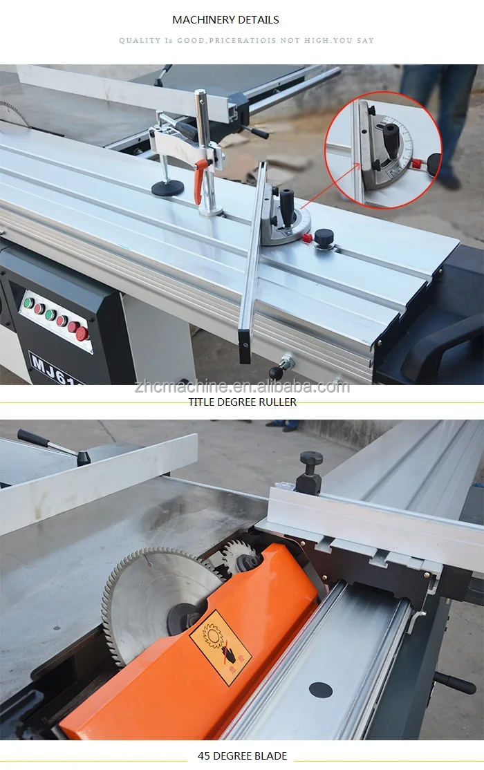 Woodworking Sliding Table Panel Saw Machine 45 Degree Table Saw Wood ...