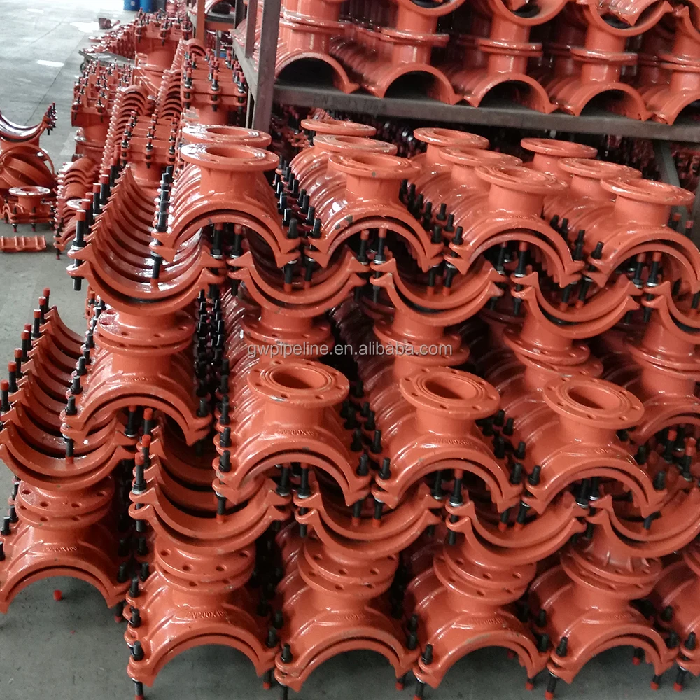 High Quality Ductile Iron Tapping Saddle For Di Pe Pvc Pipe - Buy ...