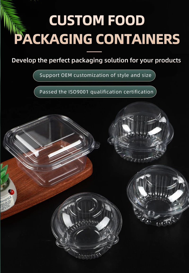 Custom Clear Plastic Packaging Box Recycled Food Grade Eco-friendly 24 ...