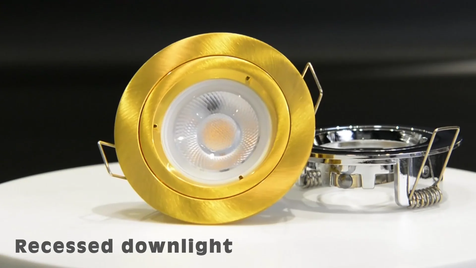 Toseo Ceiling Light Recessed Mr16 Or Gu10 Led Downlights Gold Aluminum ...