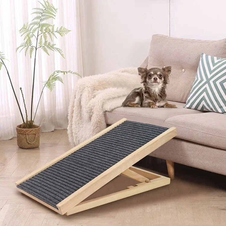 Adjustable Wooden Pet Ramp Small Animal Folding Climbing Ladder with ...