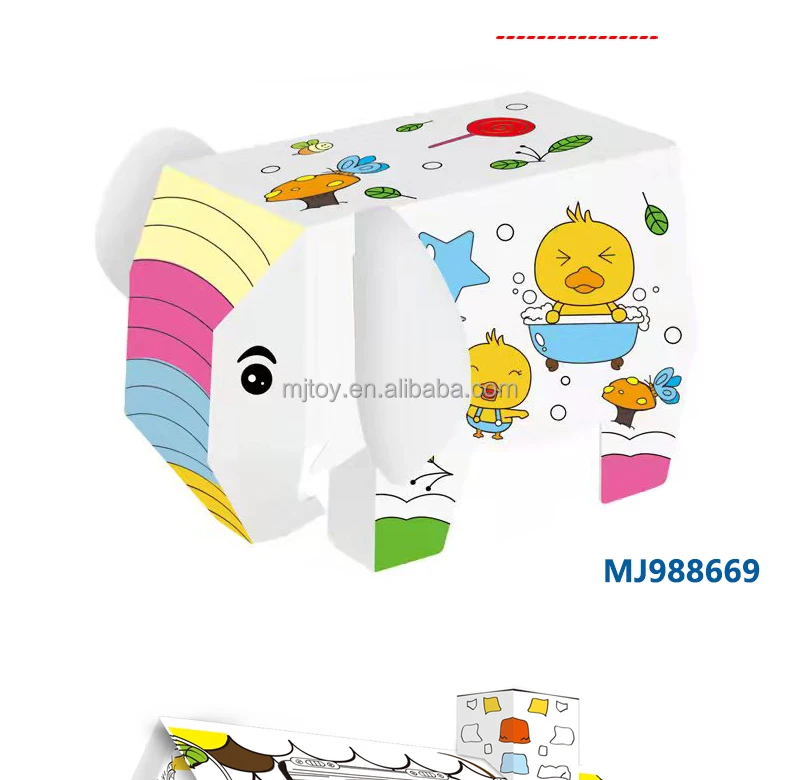 Oem Children Education Diy 3d Doodle Drawing Cardboard Toy Kit Color ...