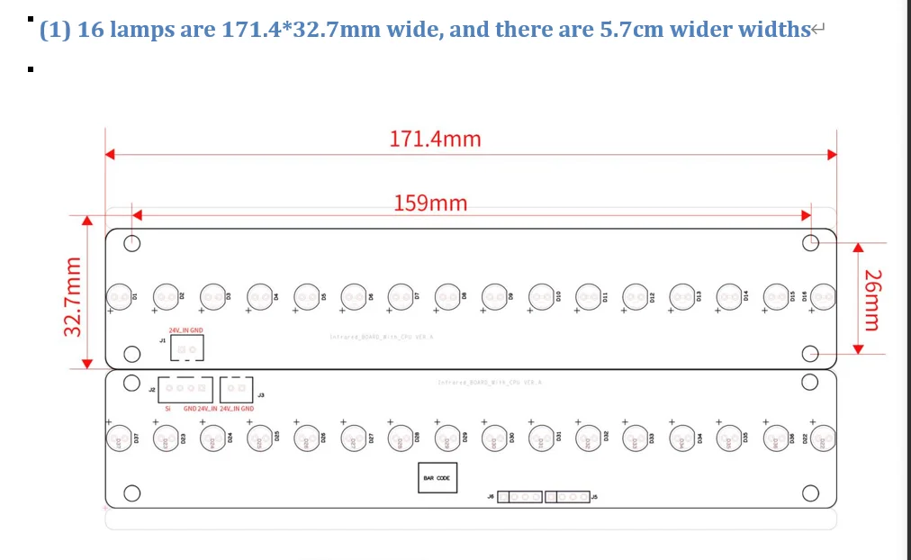 Global Tech Drop Sensor for Vending Machines - 16 Lights