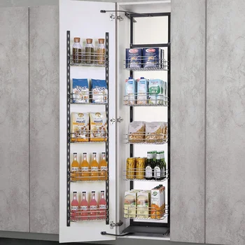 Tall Tandem Metal Kitchen Cabinet Cupboard Hardware Slide Pull Out ...