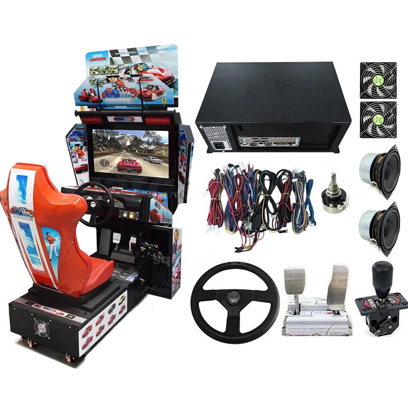 Indoor Amusement Center Coin Operated 32 Lcd Hd Outrun Single Racing ...