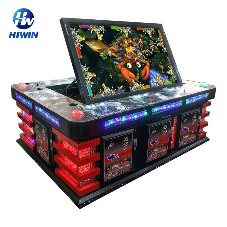 8 Player Adjustable Difficulty Level Arcade Skill Fishing Cabinets And ...