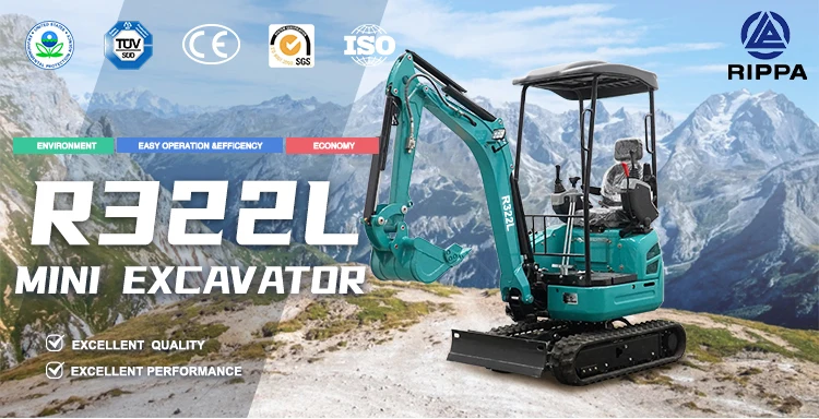 Rippa R328 Mini Excavator - High Load Moment & Hydraulic Power