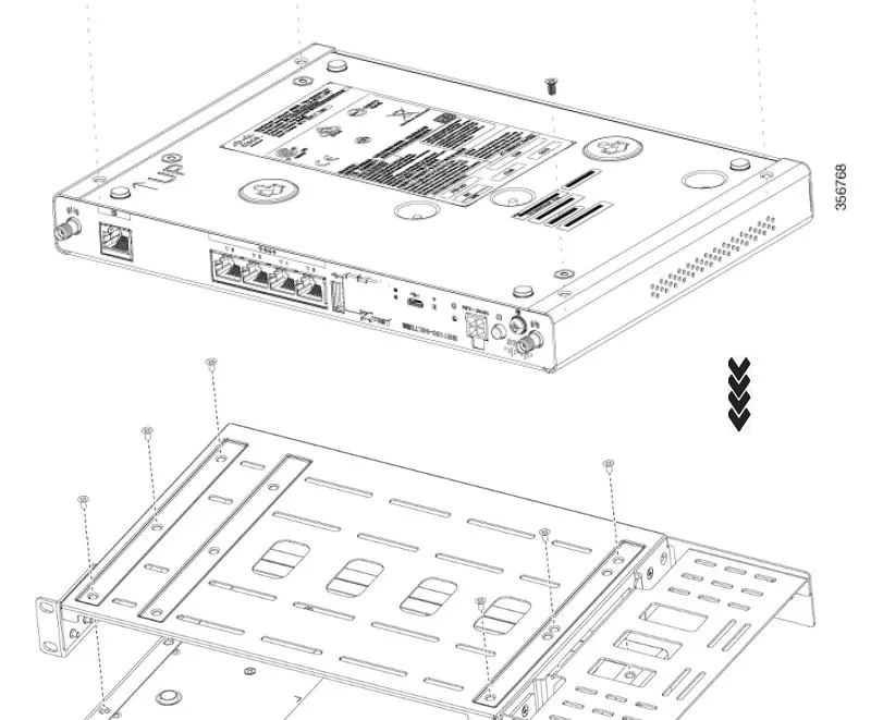 Rack Mounting Tray C9800L-RMNT for C9800-L-F-K9 & C9800-L-C-K9