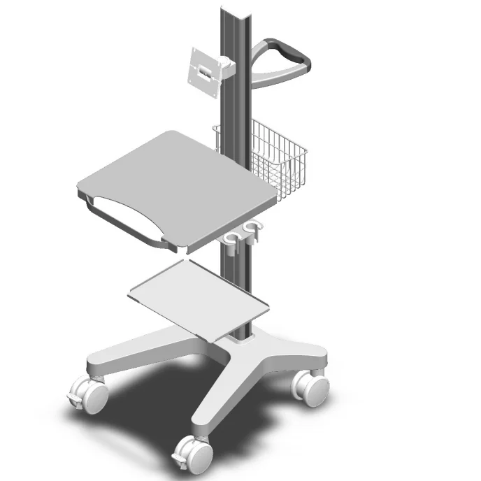Endoscope System Cart with Computer Stand - Hospital Cystoscope