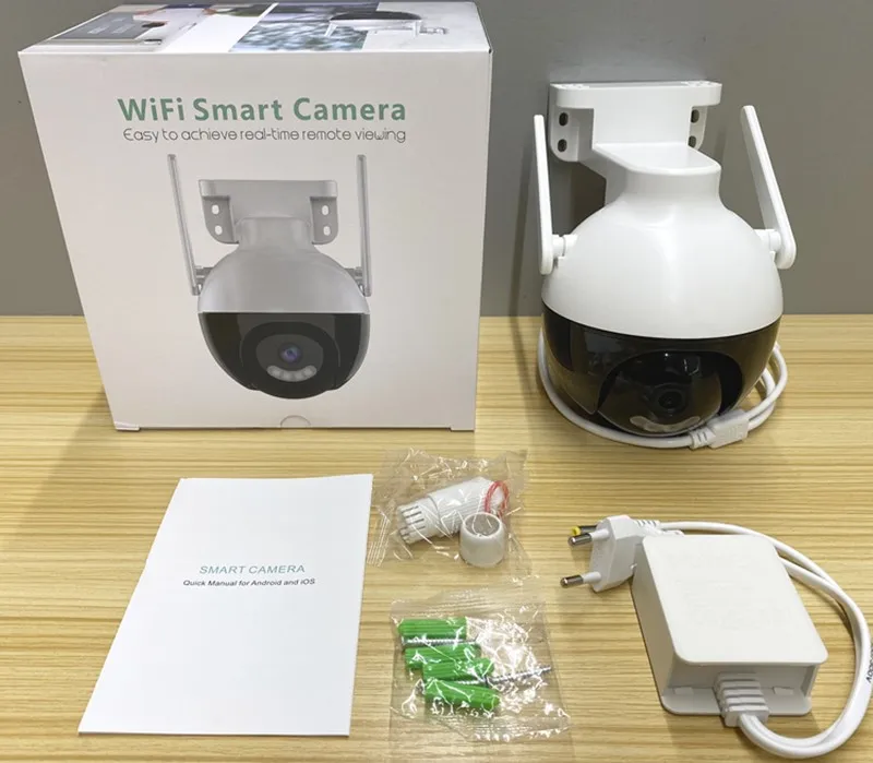 Icsee Ptz 2mp 4k 8mp Color Night Vision 360 Degree Cctv Outdoor ...